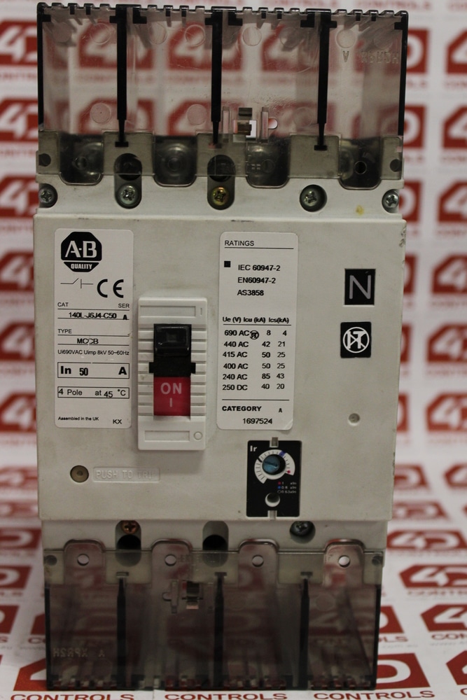 140L-J6J4-C50 | Allen Bradley | Circuit Breaker, 50A, 4 Pole