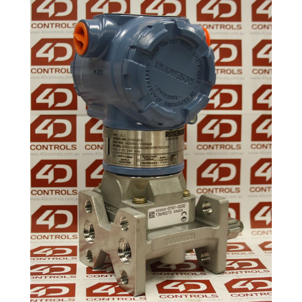 Emerson 3051CD3A02A1BB3DFK7H2L5D4 DP Transmitter -2.48 to 2.48bar