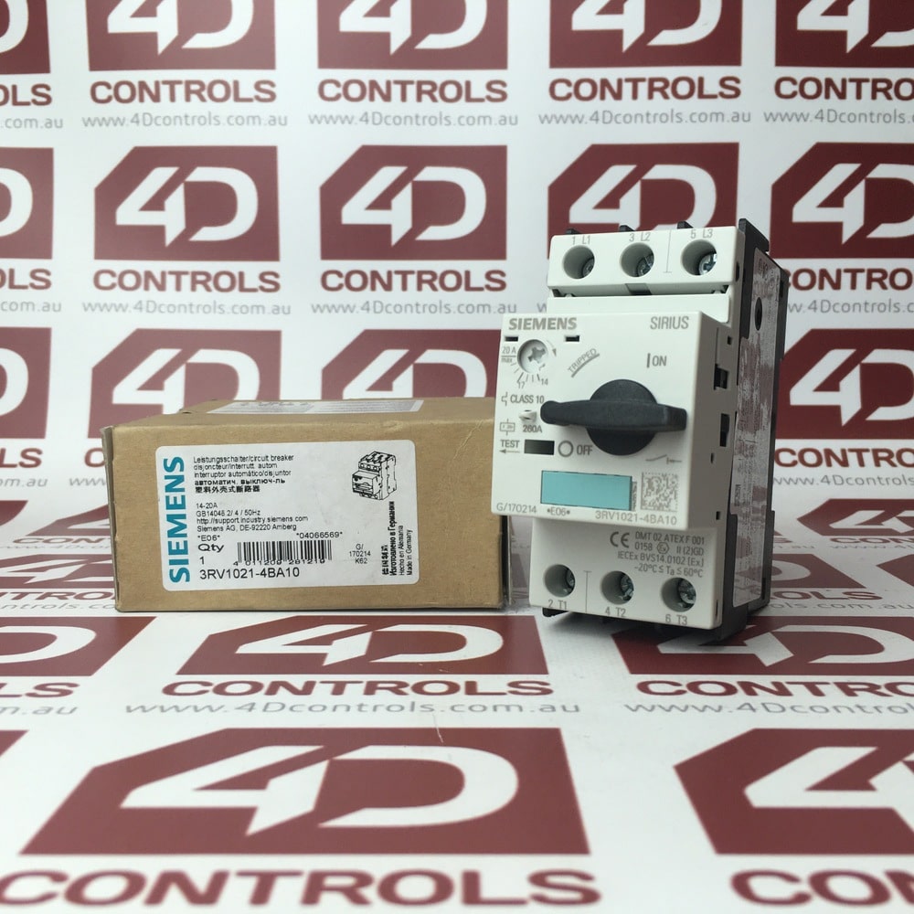 3RV1 021-4BA10 | Siemens | Motor Protection Circuit Breaker