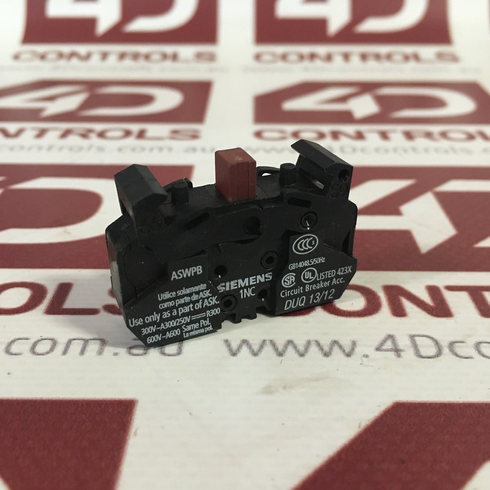3SB3 400-0K | Siemens | Auxiliary Switch 1NC 10A 400VAC