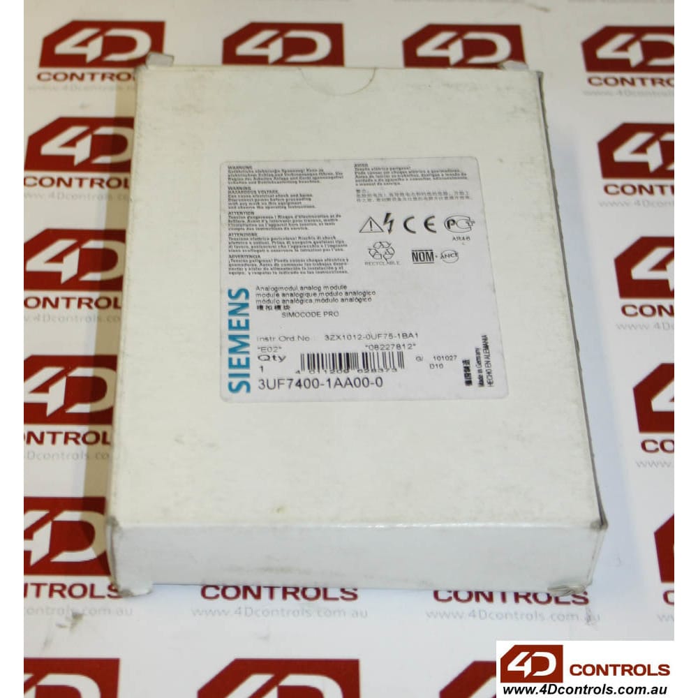 3UF7400-1AA00-0 | Siemens | Analog Card 2 Inputs 1 Output