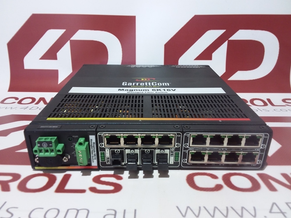 6K16V-24VDC | GarretCom | Managed Fiber Ethernet Switch 24V
