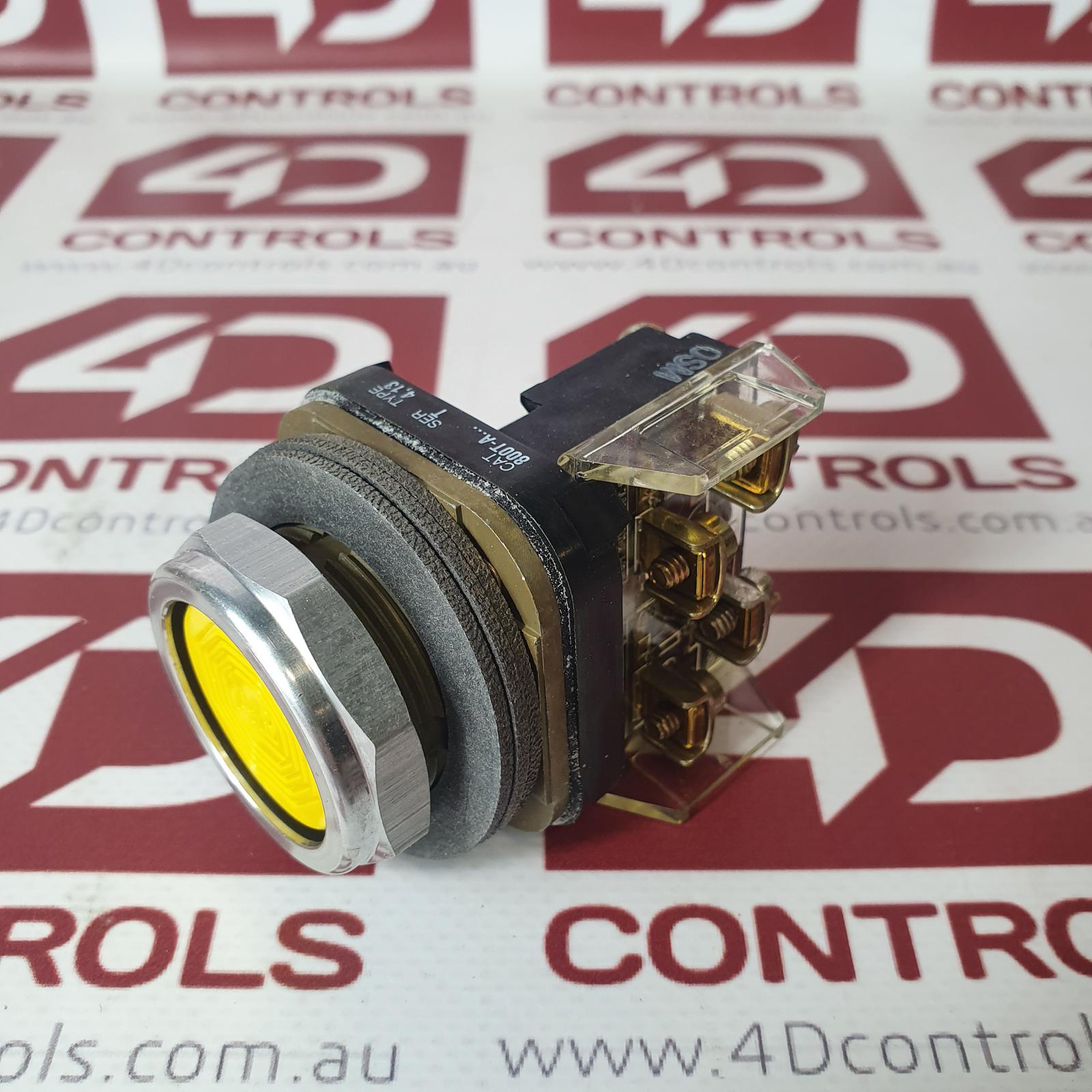 800T-A9A | Allen Bradley | Push Button Mom, 30mm, Yellow