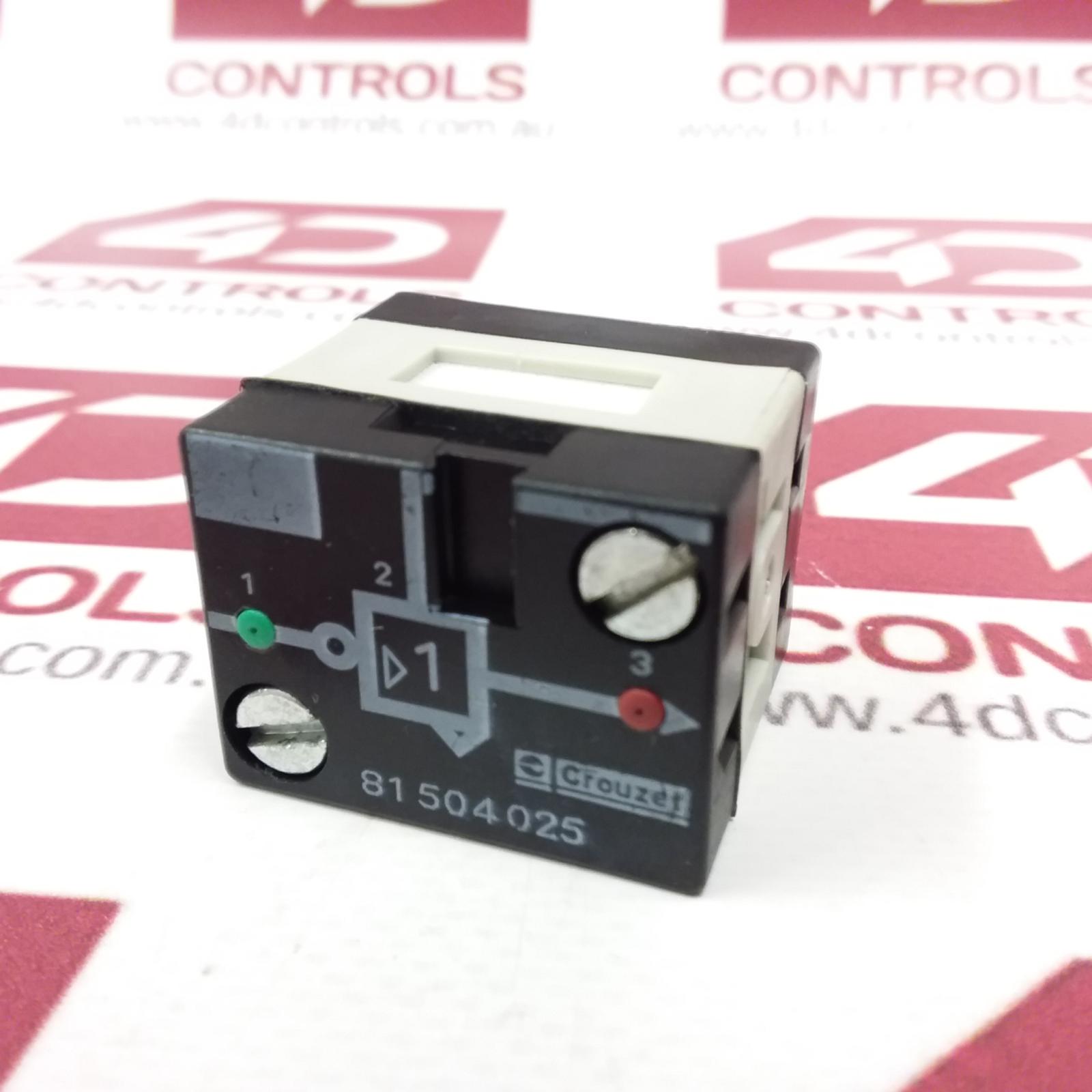 81504025 Crouzet Pneumatic Logic Not Sub Base