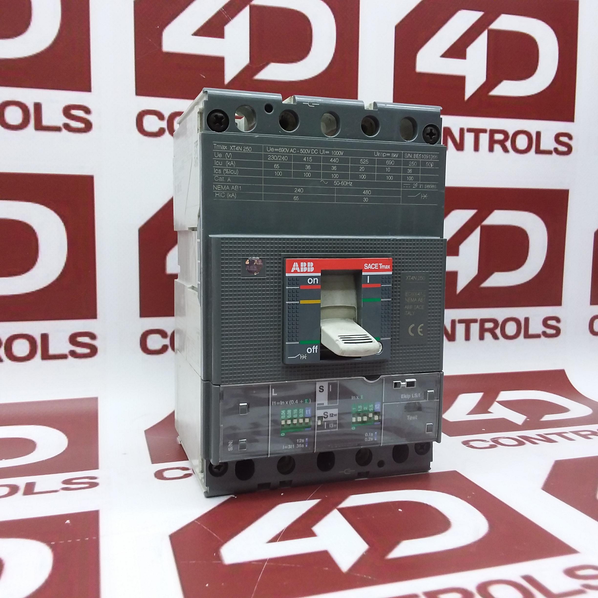 XT4NU3125BFF00 | ABB | Tmax Circuit Breaker 250A