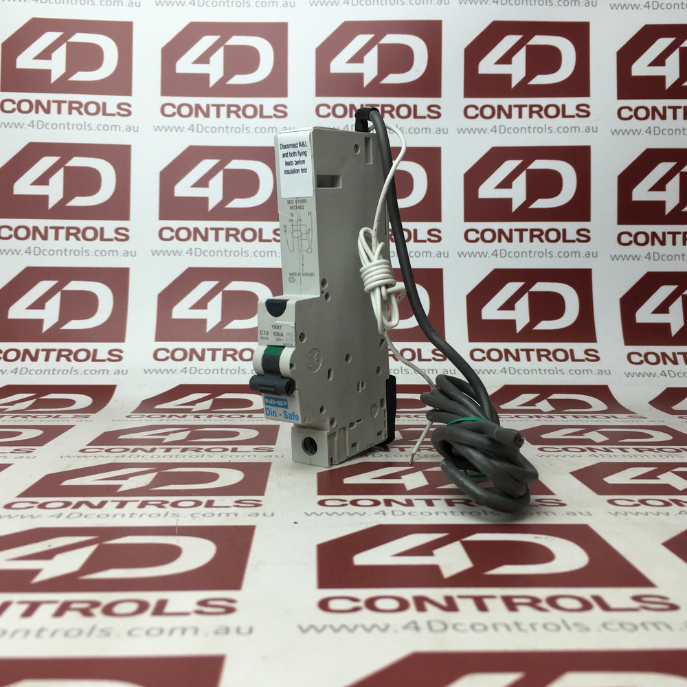 DSRCBH1030A | NHP | RCBO Circuit Breaker, 10A, 1 Pole, 240V