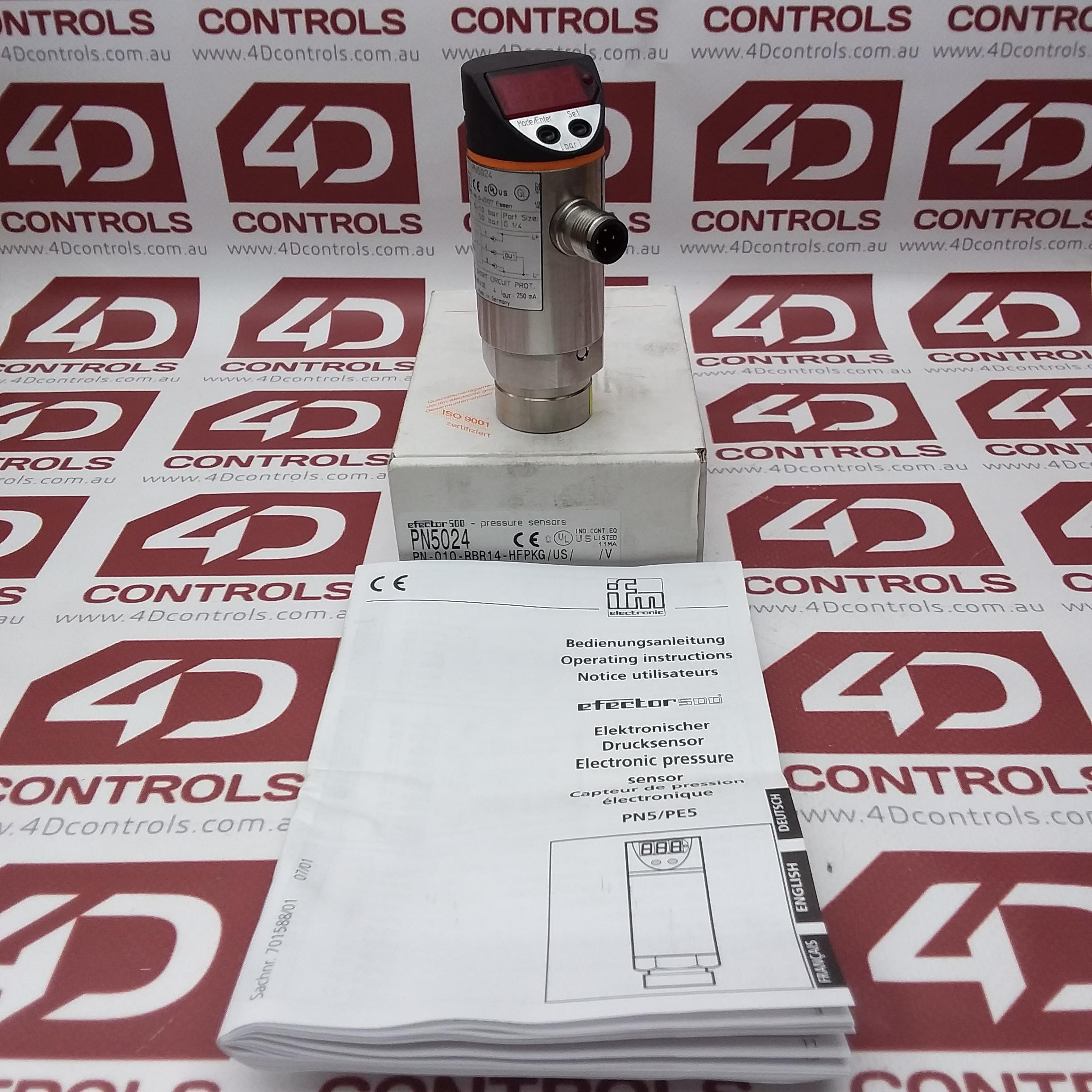 PN5024 | IFM | PN-010-RBR14-HFPKG/US/V Pressure Monitor