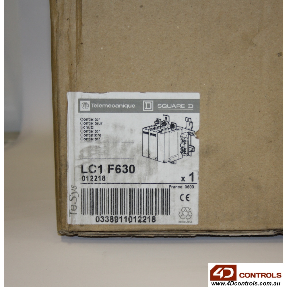 Telemecanique LC1 F630 Contactor 630A 3 Pole
