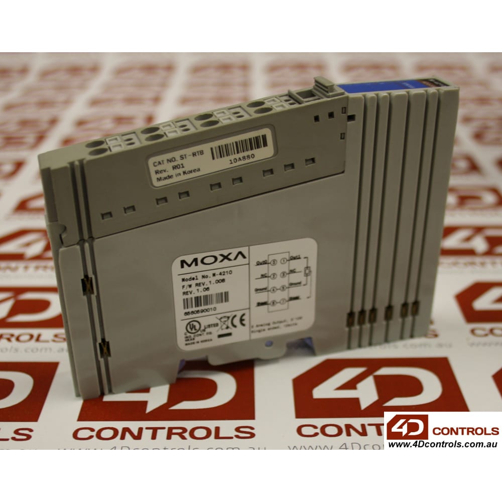 Moxa M-4210 2 ANALOG OUTPUT VOLTAGE 0~10V 12BIT RTB