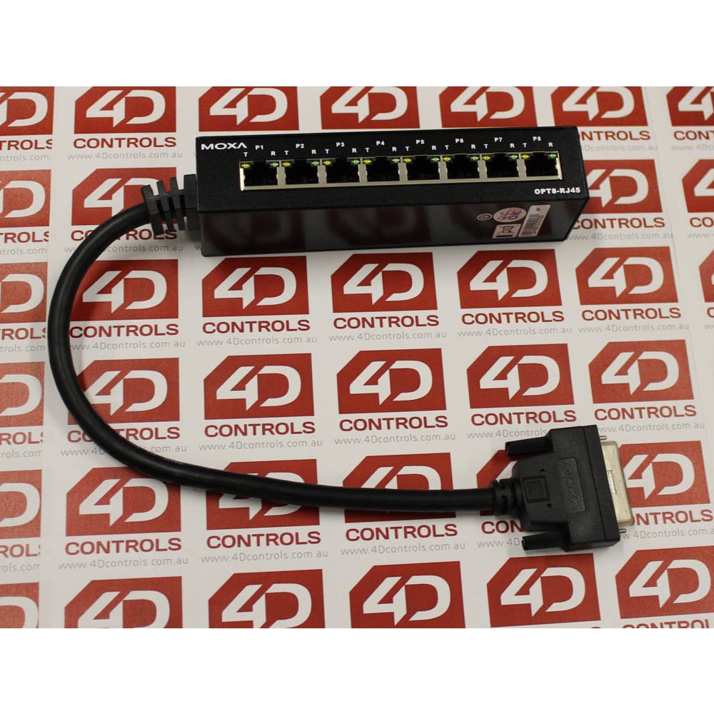 Moxa OPT8-RJ45+ 8-port RS-232 connection box