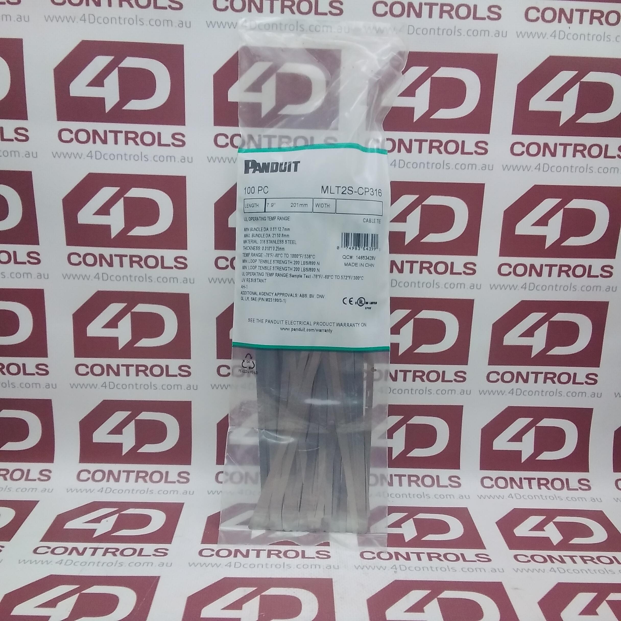 MLT2S-CP316 | Panduit | Cable Ties Stainless Steel 316 200mm