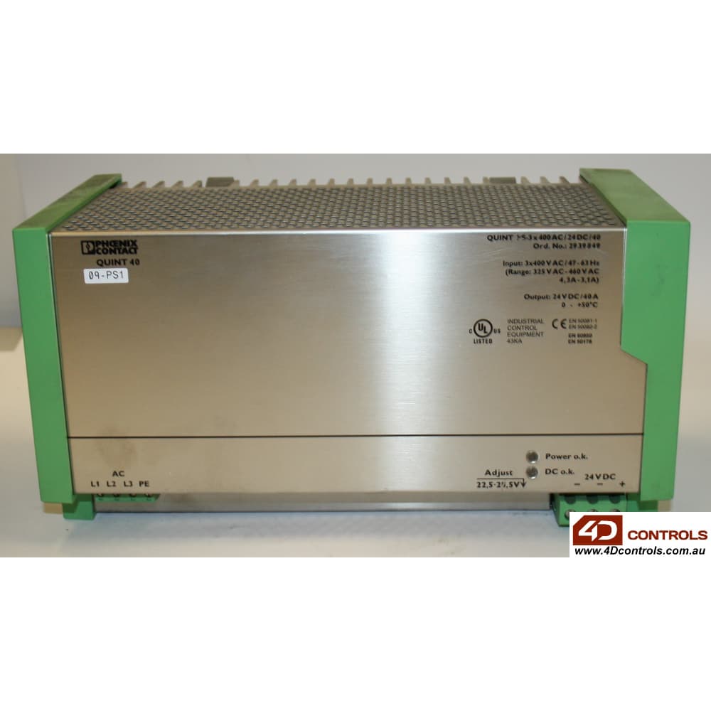 Phoenix Contact QUINT-PS-3X400AC/24DC/40 PSU 400VAC 24VDC 40A