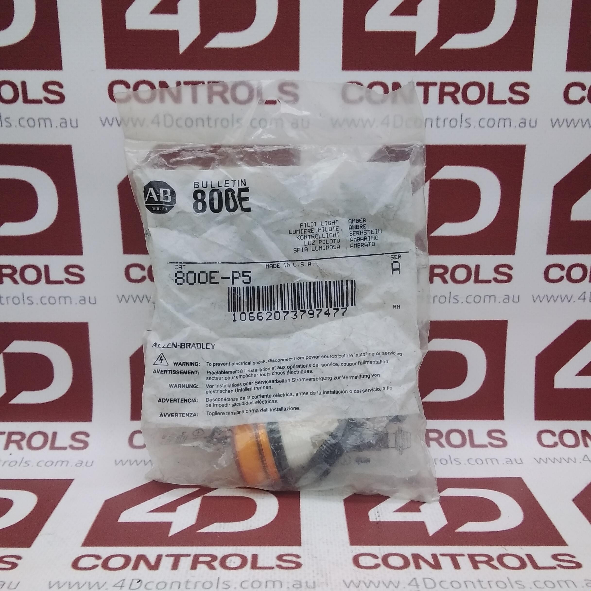 800E-P5 | Allen Bradley | Pilot Light Amber 22mm Illuminated