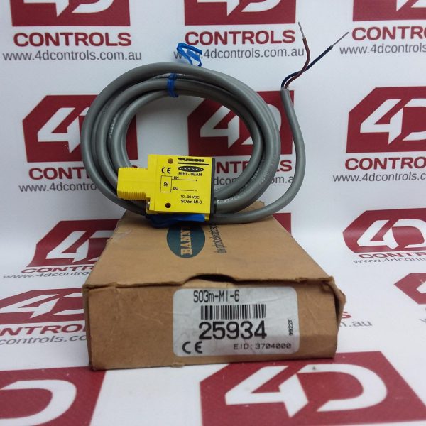 S03M-MI-6 | Banner | Proximity Sensor Mini Beam 10-30VDC