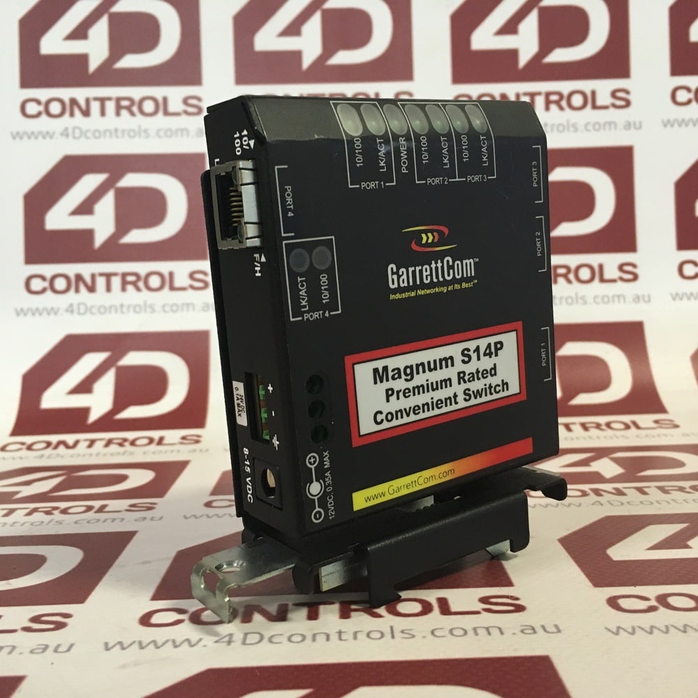 S14PR-24VDC | GarretCom | Convenient Switch 4 Port 10/100MB