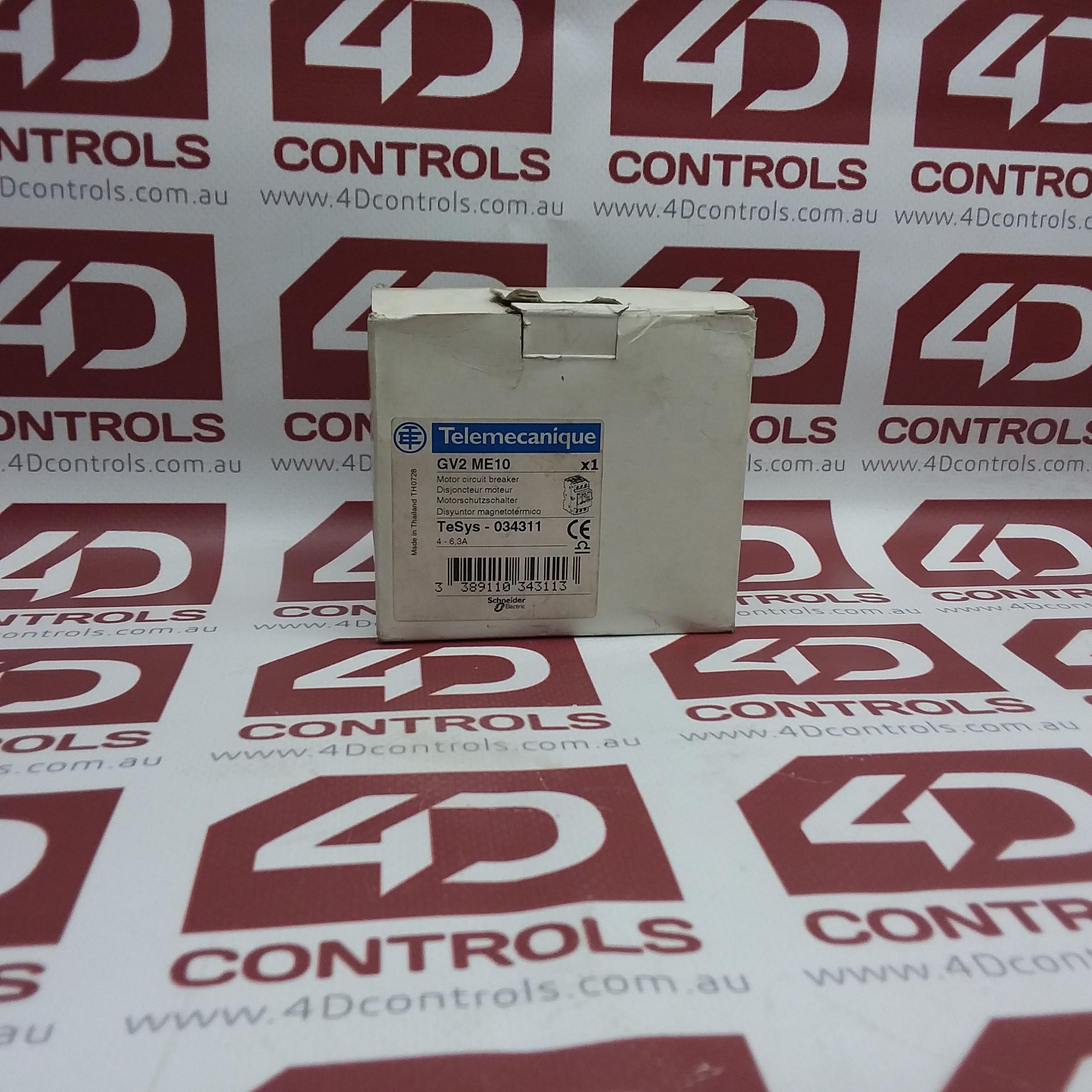 GV2 ME10-4-6.3A | Schneider | Circuit Breaker, Thermal Mag