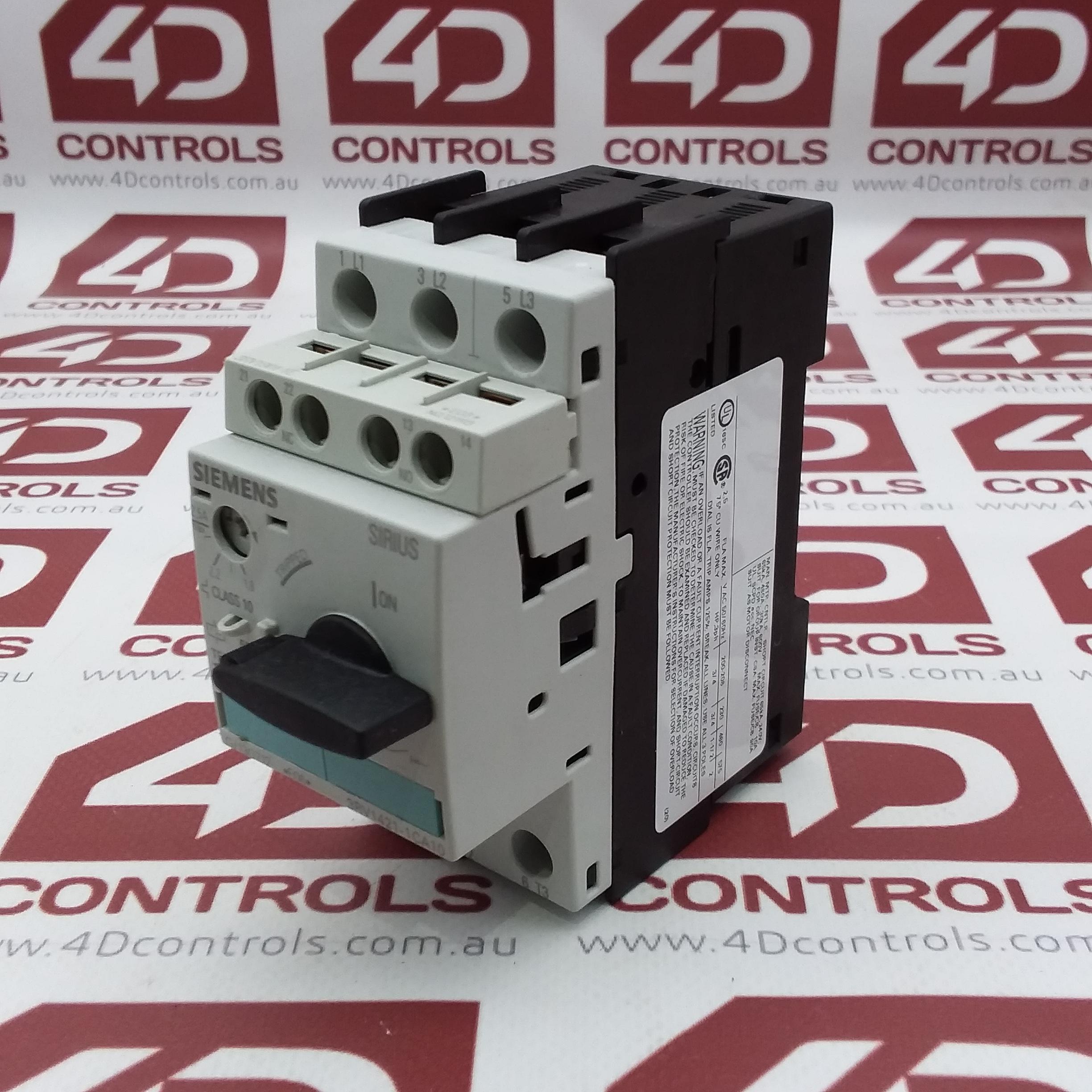 3RV1 421-1CA10 | Siemens | Circuit Breaker, 1.8-2.5A, 3 Pole