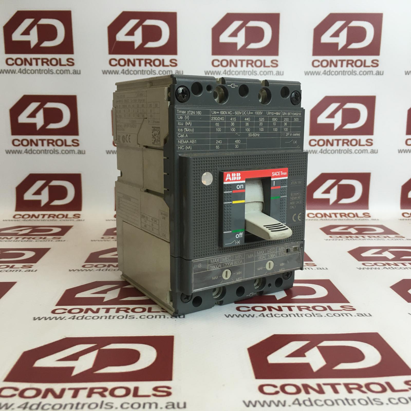TMAX XT2N 160 | ABB | Circuit Creaker 160A Fixed 3 Pole