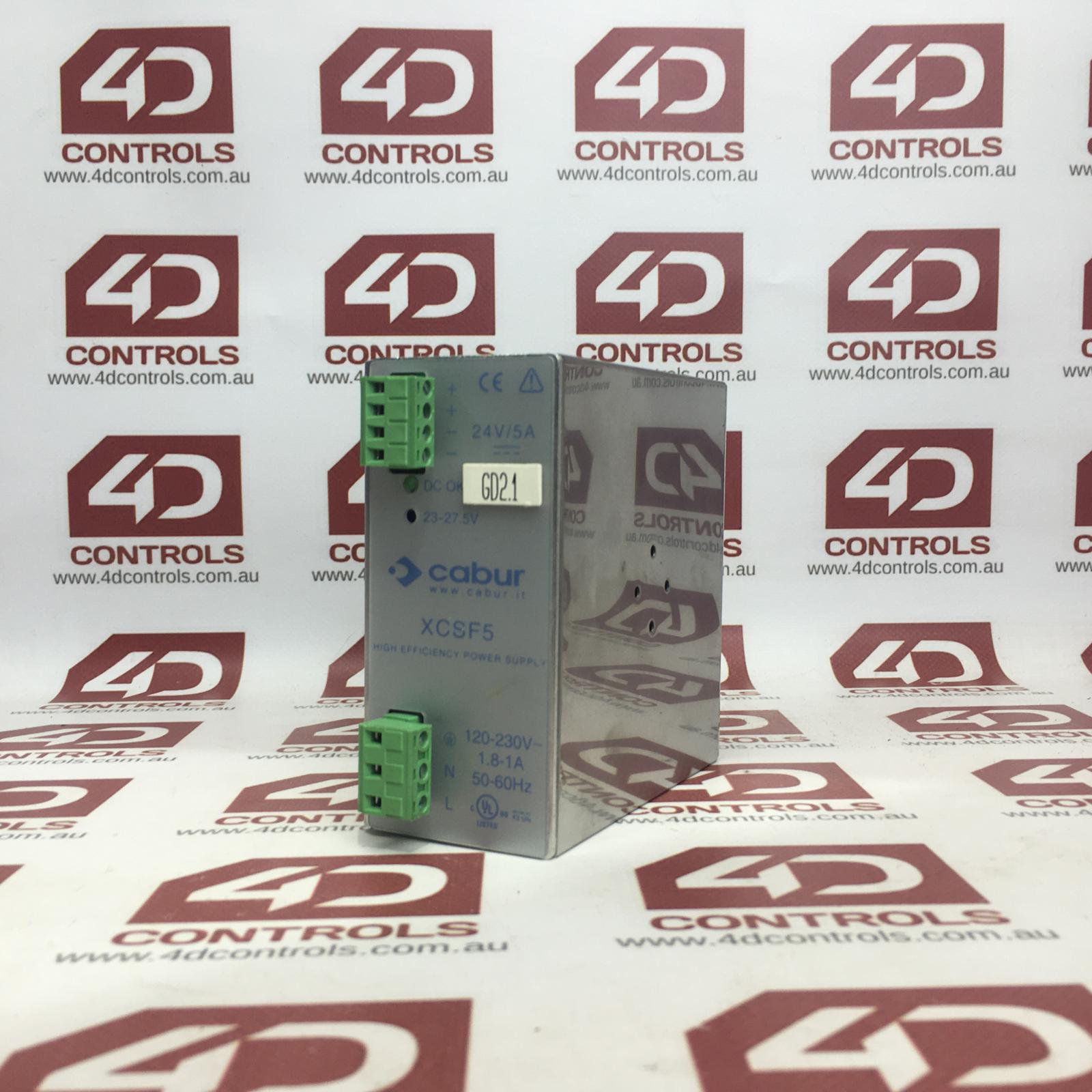 XCSF5 | Cabur | Power Supply, 5A, 24VDC, 120/230V 1.8/1A