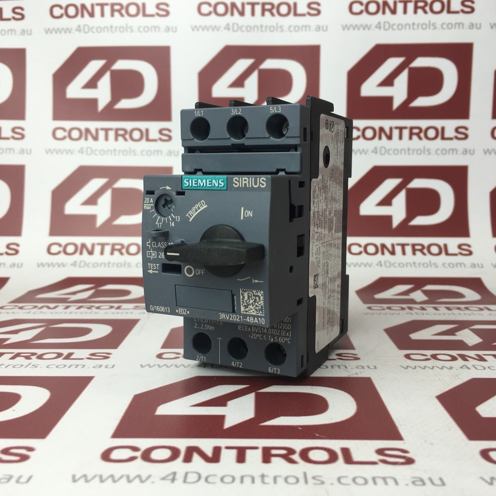 3RV2021-4BA10 | Siemens | Circuit Breaker 20A Size S0