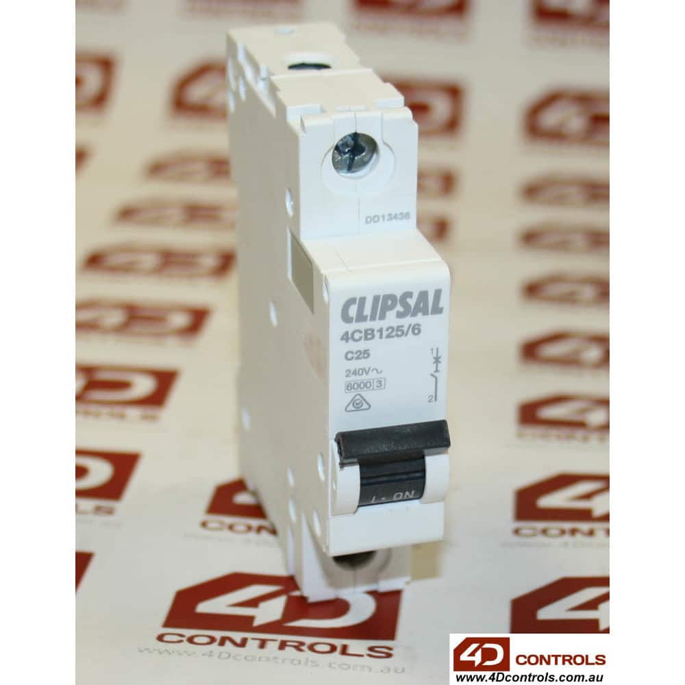 Clipsal 4CB125/6 Miniature Circuit Breaker 240V 25A
