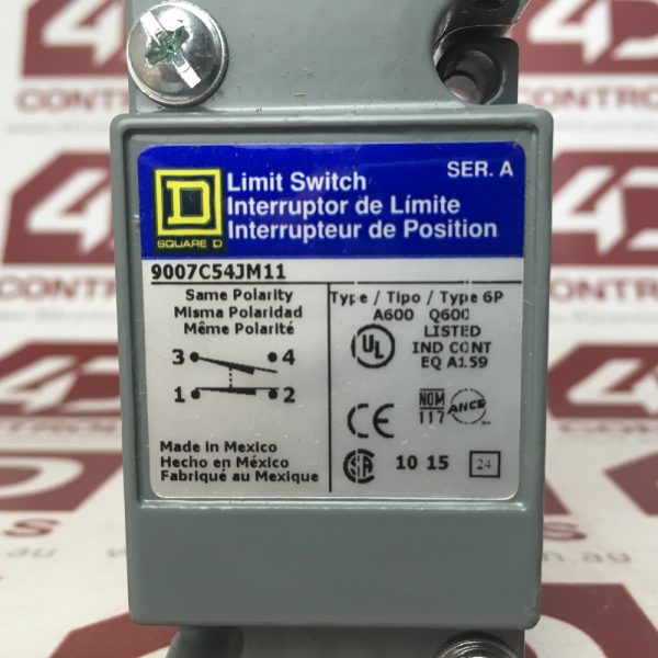 9007C54JM11 | Square D | Limit Switch 600V 10A C + Options