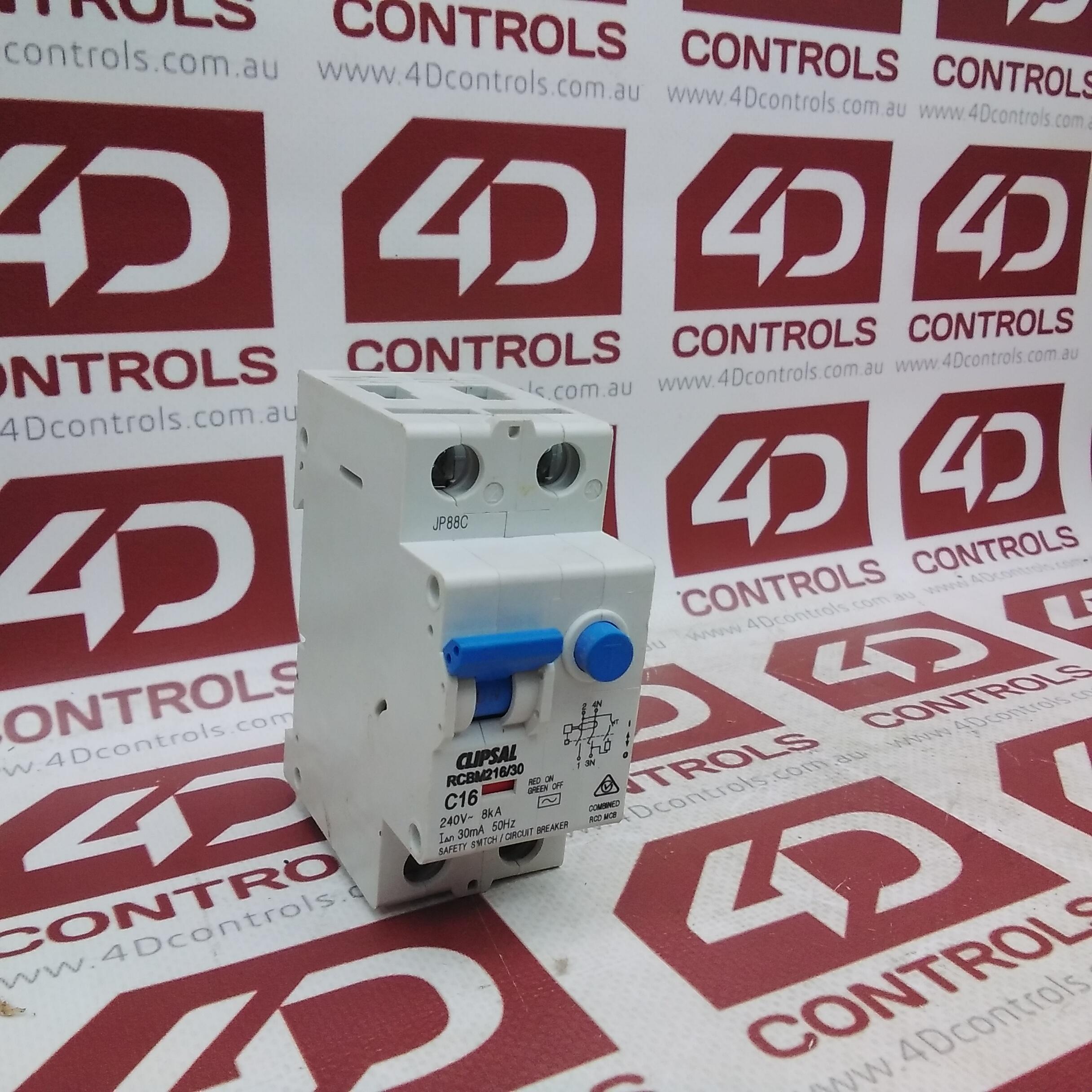 RCBM216/30 | Clipsal | Resi MAX, RCBO, 16A, 1 Pole + Neutral