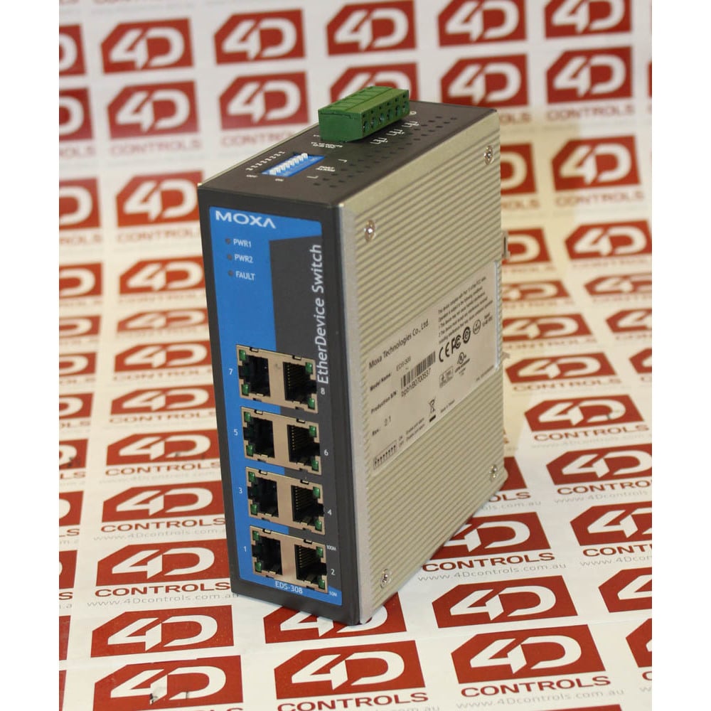 EDS-308 | Moxa | Industrial Unmanaged Ethernet Switch