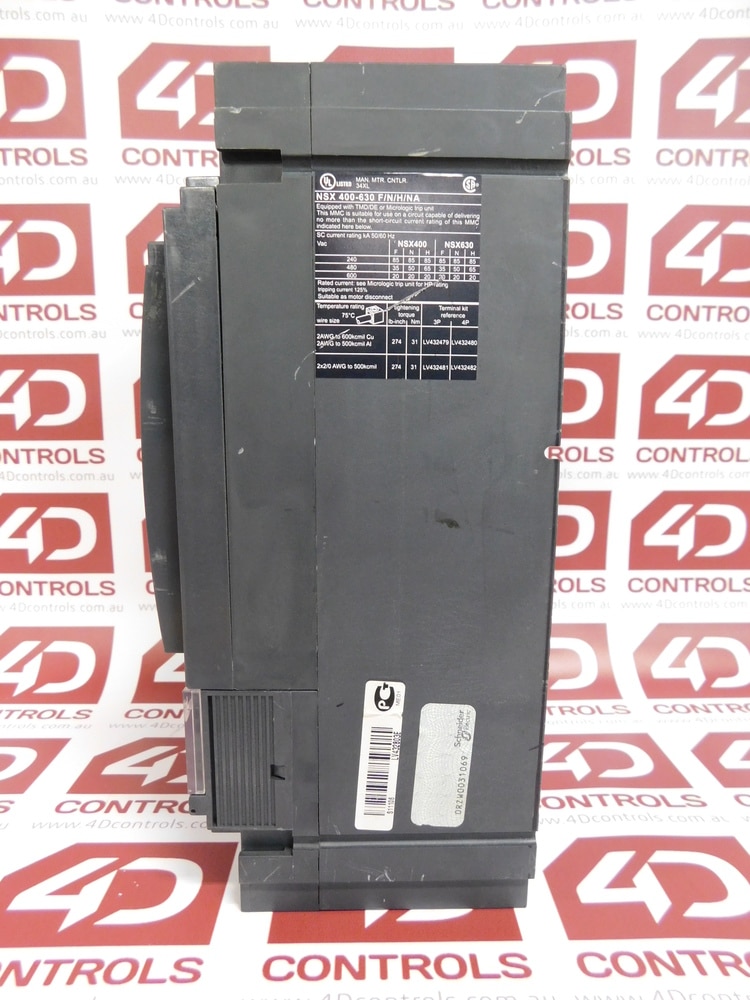 Schneider NSX630N-3P-630A Compact Circuit Breaker 800V 8kV 50/60Hz 630A 3P