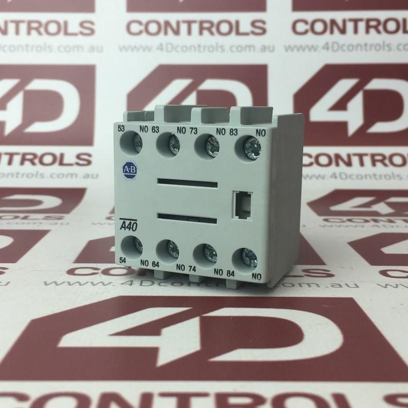 100-FA40 | Allen Bradley | Auxiliary Contact Block, 4 N.O