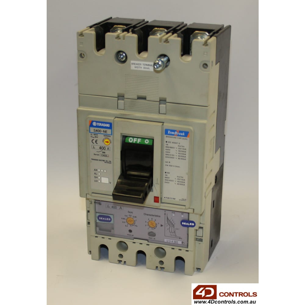 Terasaki S400-NE-3P-400A TemBreak Circuit Breaker 3P 400A