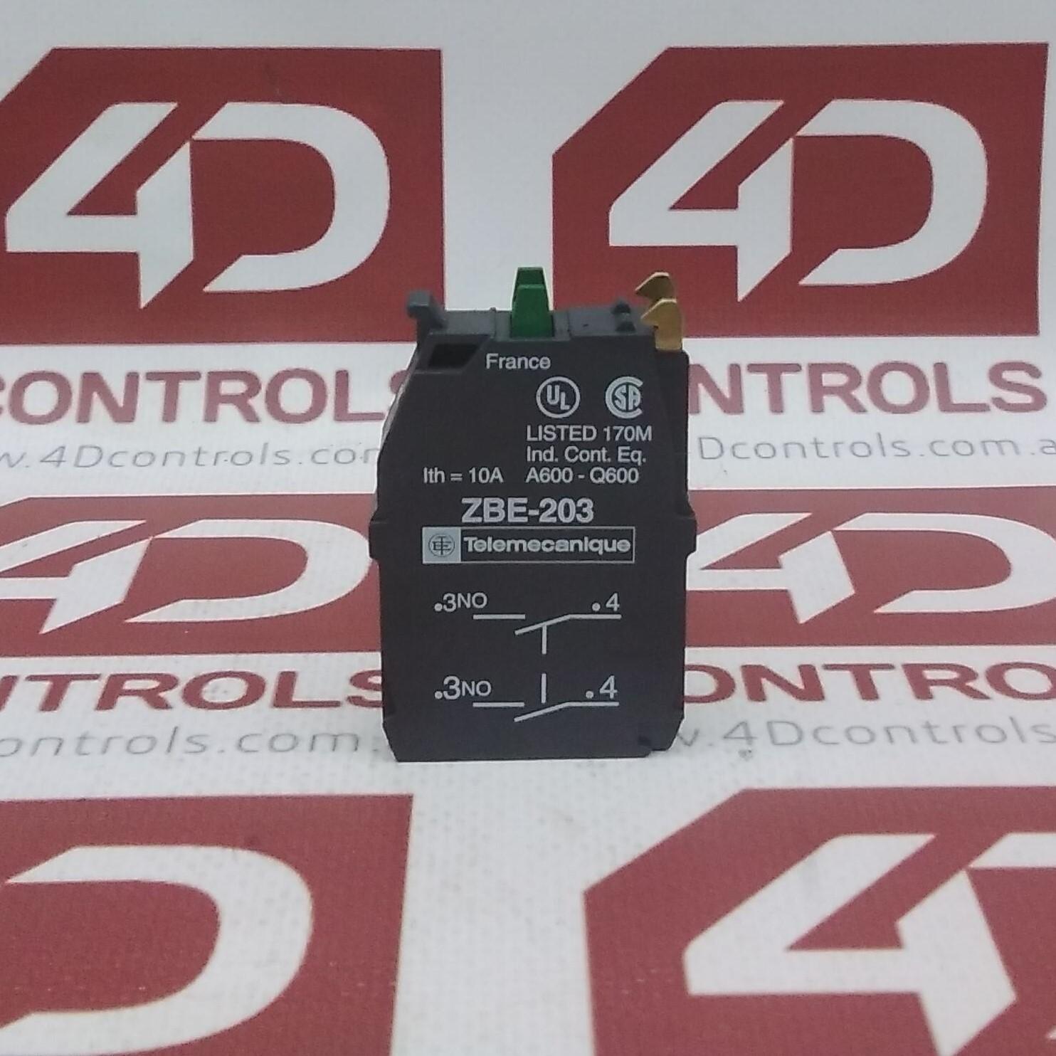 ZBE-203 | Schneider | Contact Block 2 N.O. Screw Terminal