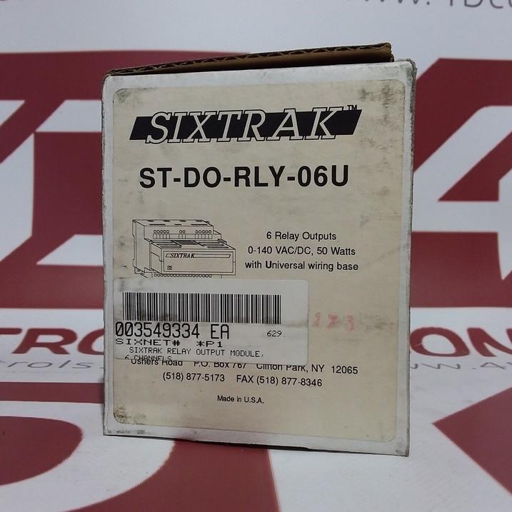 ST-DO-RLY-06U | SIXTRAK | Output Module 6 Relays 0-140 VAC/VDC