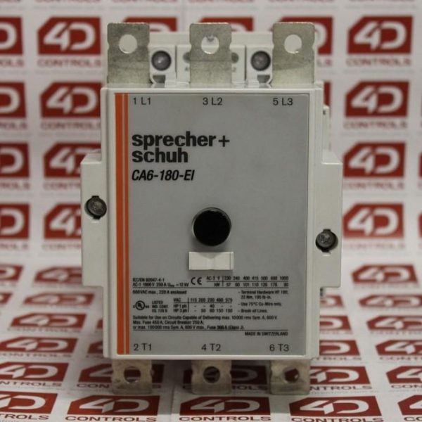 Sprecher + Schuh CA6-180-EI-11 24VDC Contactor 24VDC Coil