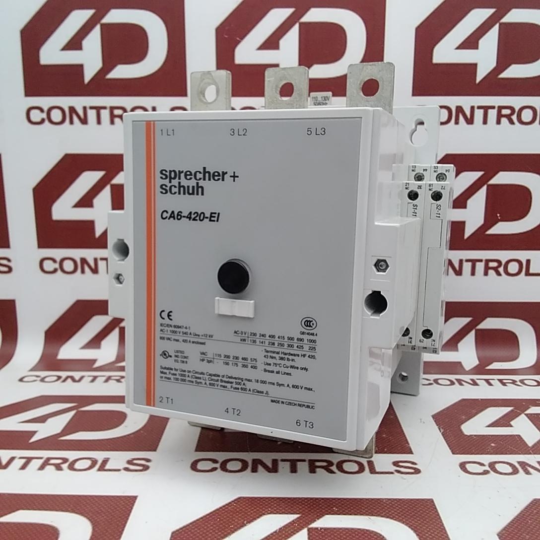 CA6 420 EI 11 120 Sprecher Schuh Contactor 420A 120VAC CA6 420 EI 11 120 Sprecher Schuh Contactor 420A 120VAC