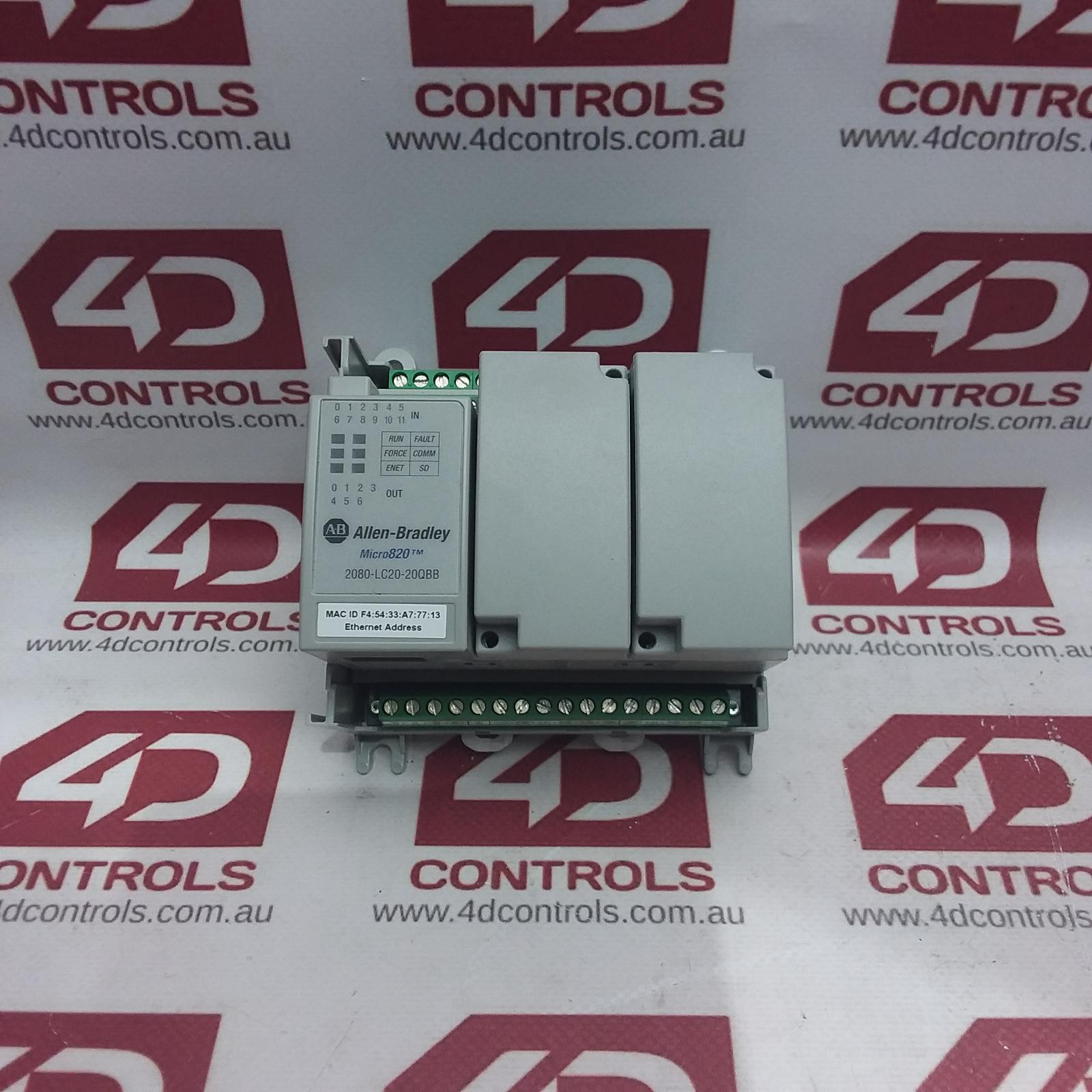 2080-LC20-20QBB | Allen Bradley | PLC Micro820 12 Inputs 24VDC