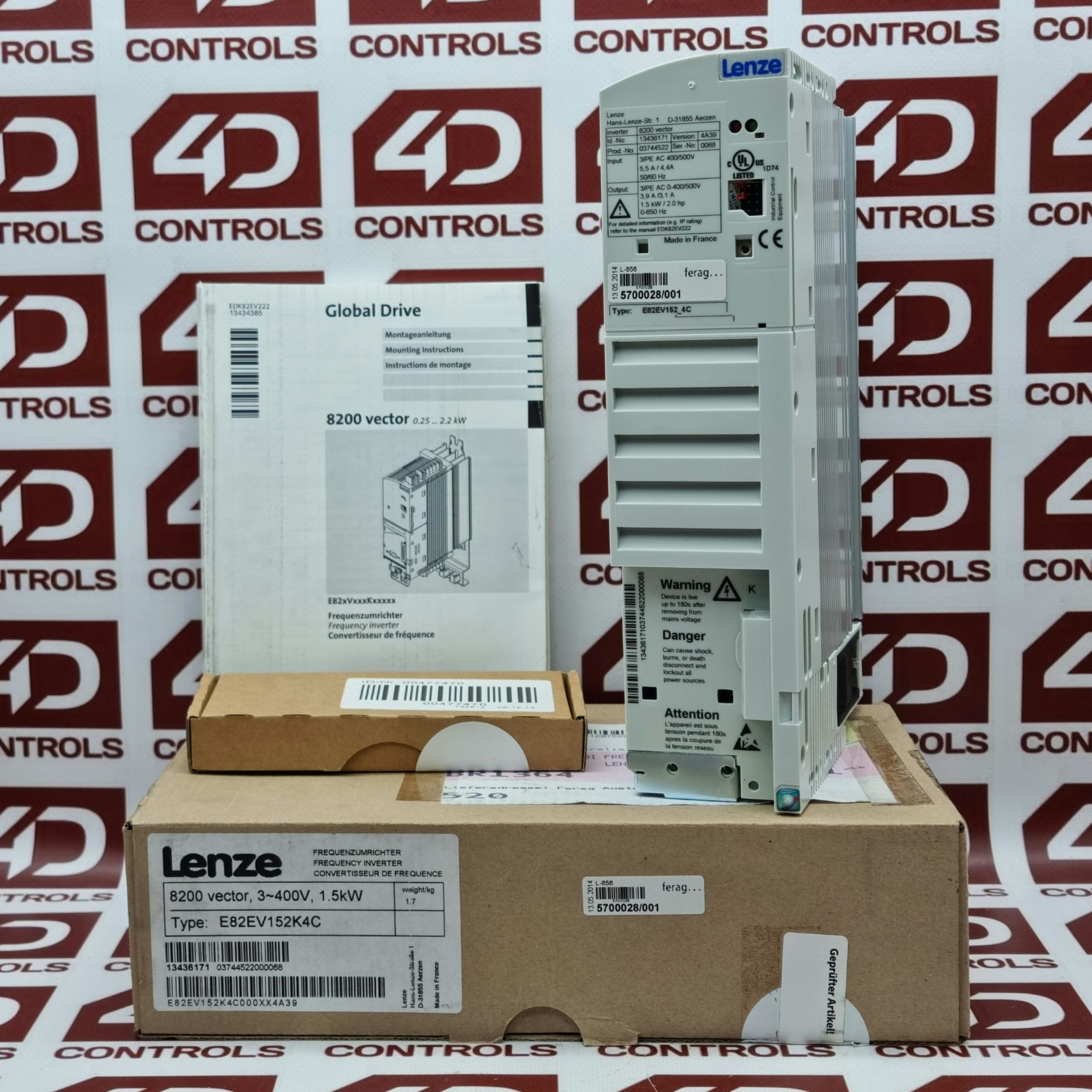 E82EV152K4C | Lenze | Vector Frequency, Inverter Drive, 3 Phase