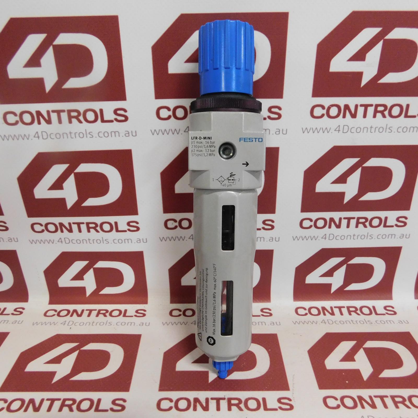LFR-D-MINI | Festo | Filter Regulator Pneumatic 240PSI 16 Bar 1.6MPA