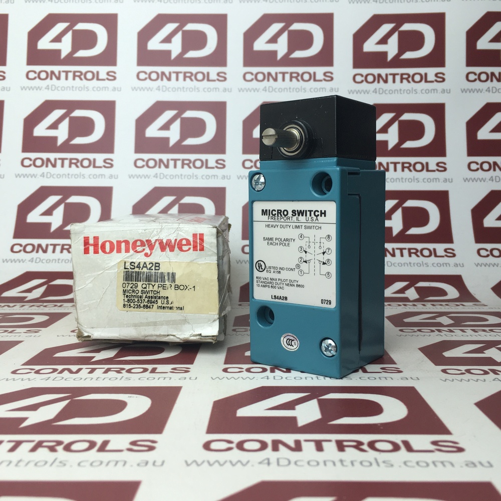 LS4A2B | Honeywell | Limit Switch DPDT Side Rotary 10A 600VAC