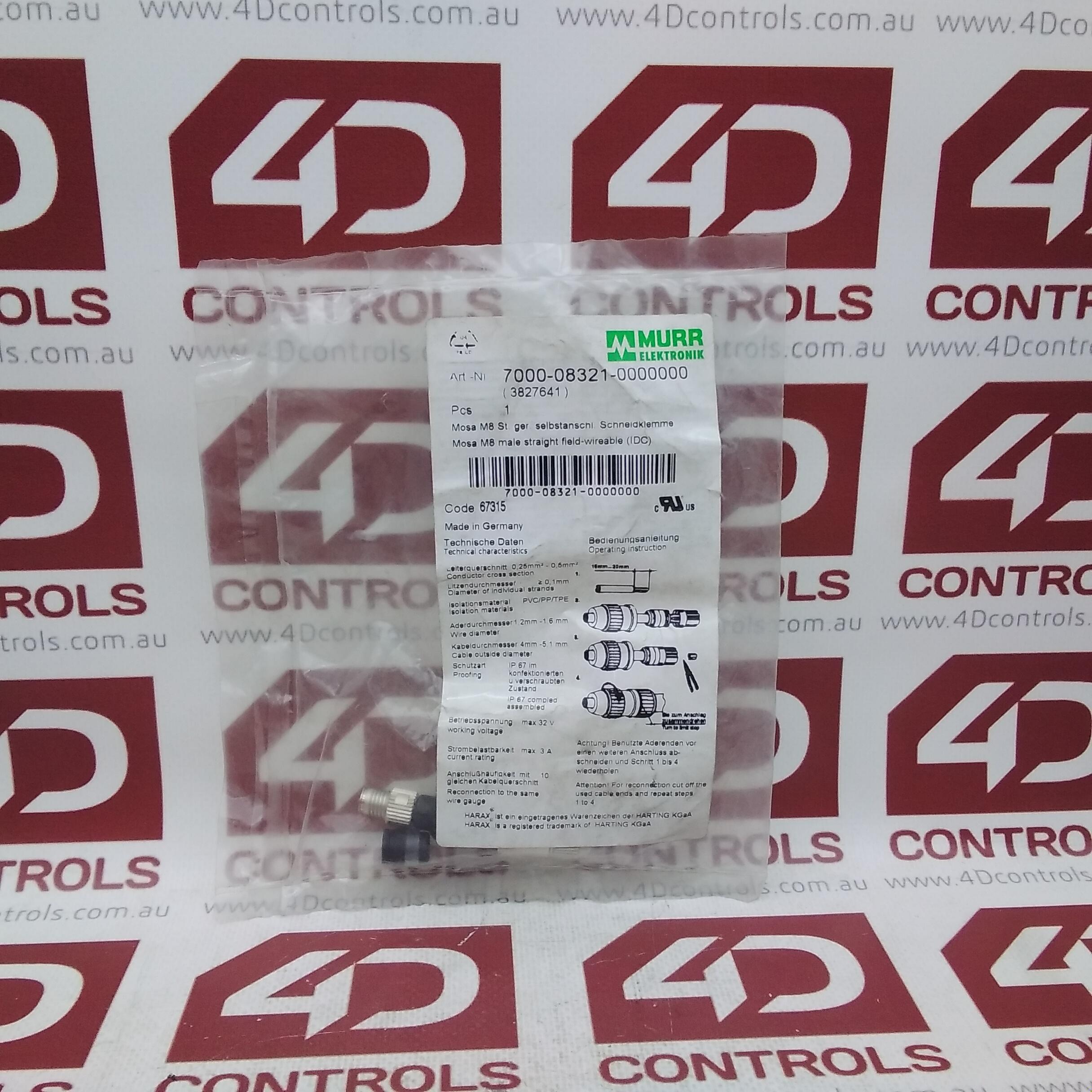 7000-08321-0000000 | Murr Elektronic | Wireable Connector