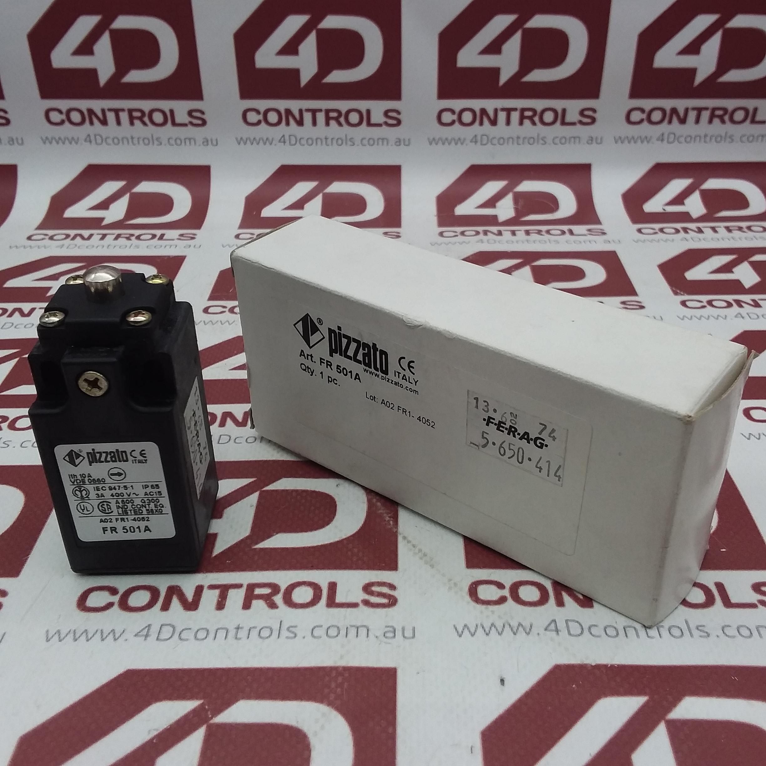 FR 501A | Pizzato | Limit Switch, with Short Piston Plunger