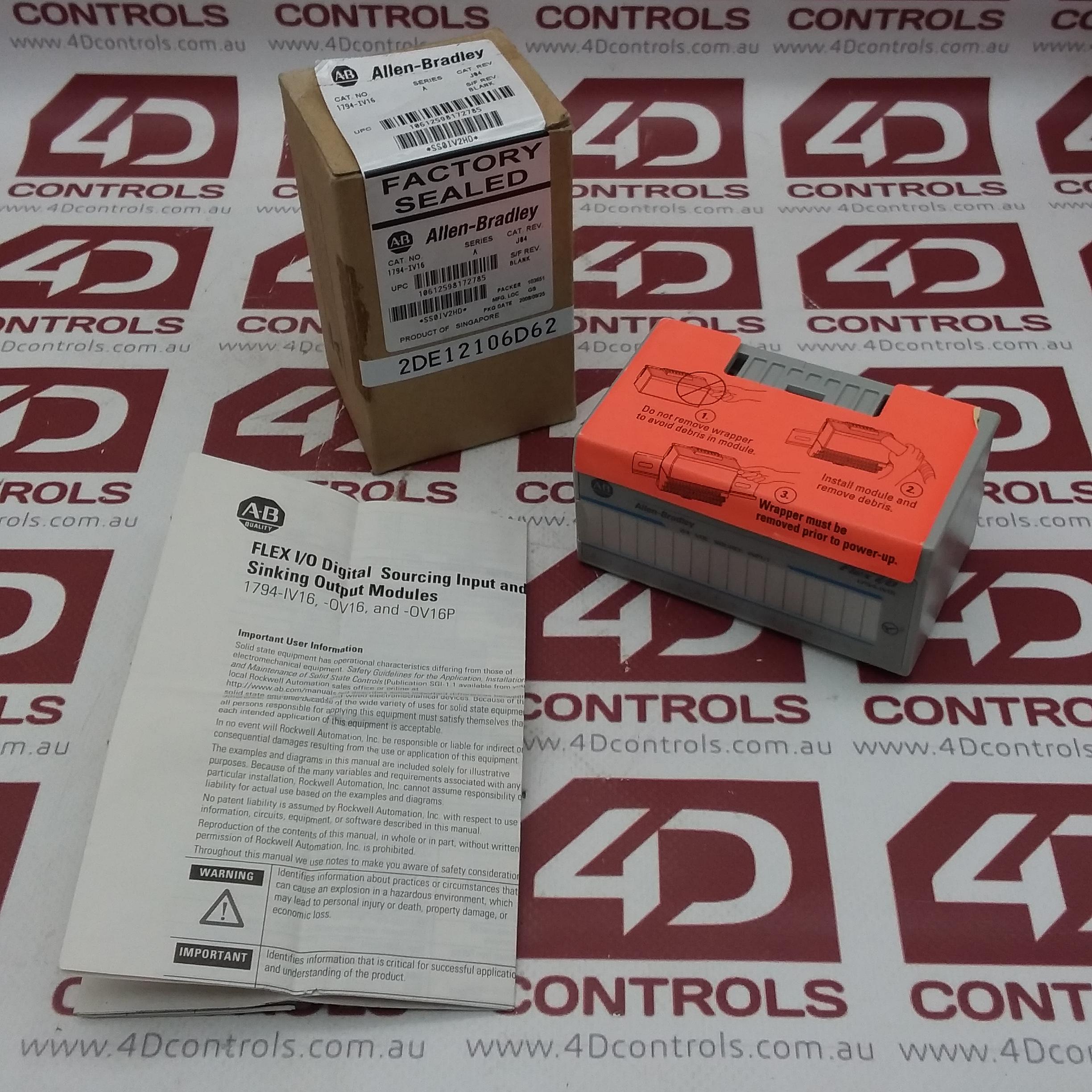 1794-IV16 | Allen Bradley | Flex I/O, Input Module, 16 Point