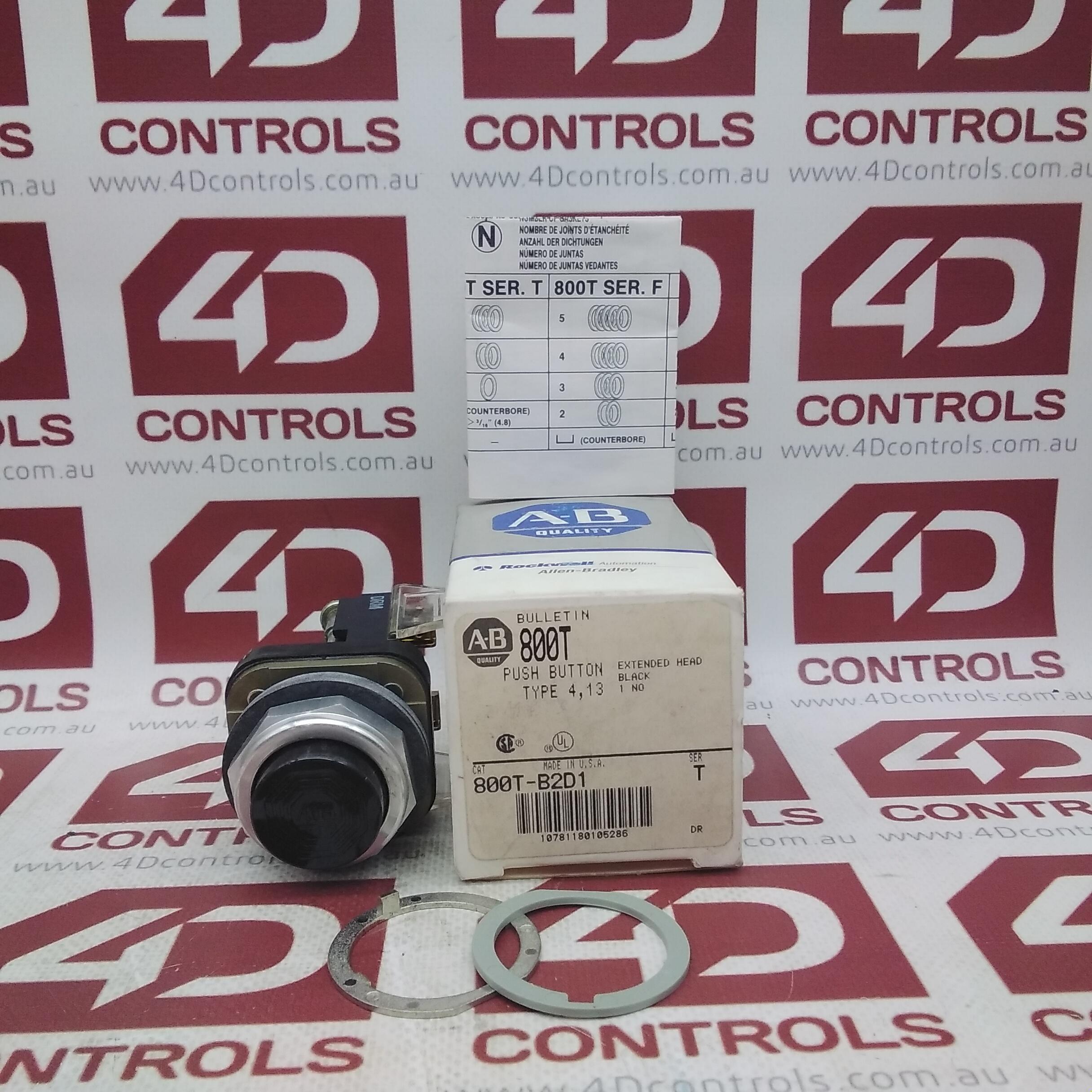 800T-B2D1 | Allen Bradley | Push Button, 30.5mm, Black