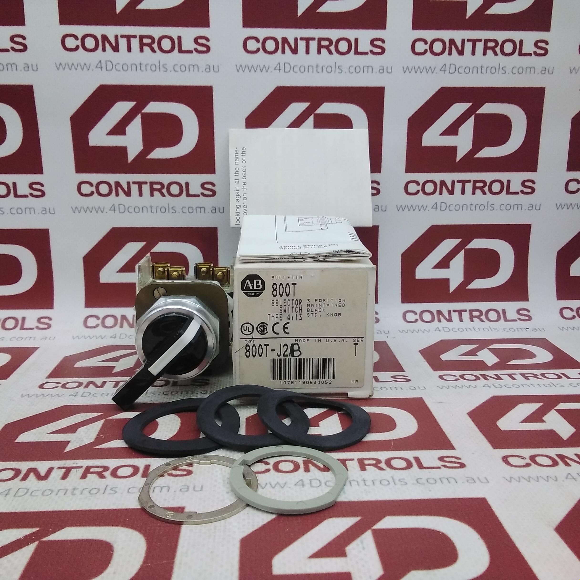 800T-J2B | Allen Bradley | Selector Switch, 30mm, 3 Position