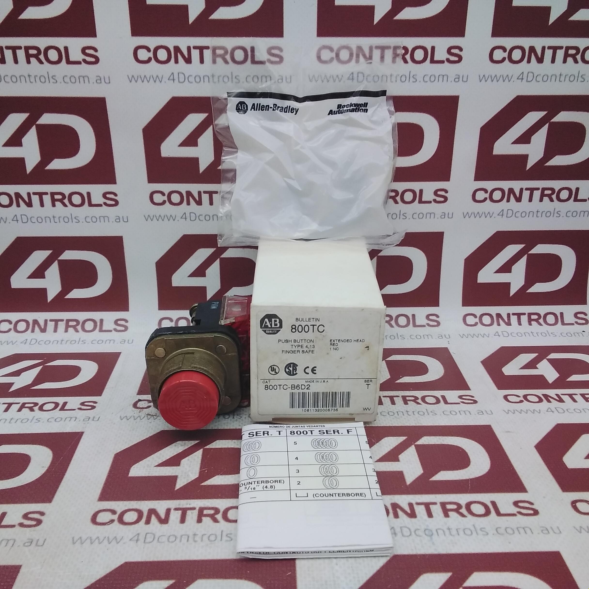 800TC-B6D2 | Allen Bradley | Push Button, Momentary Contact