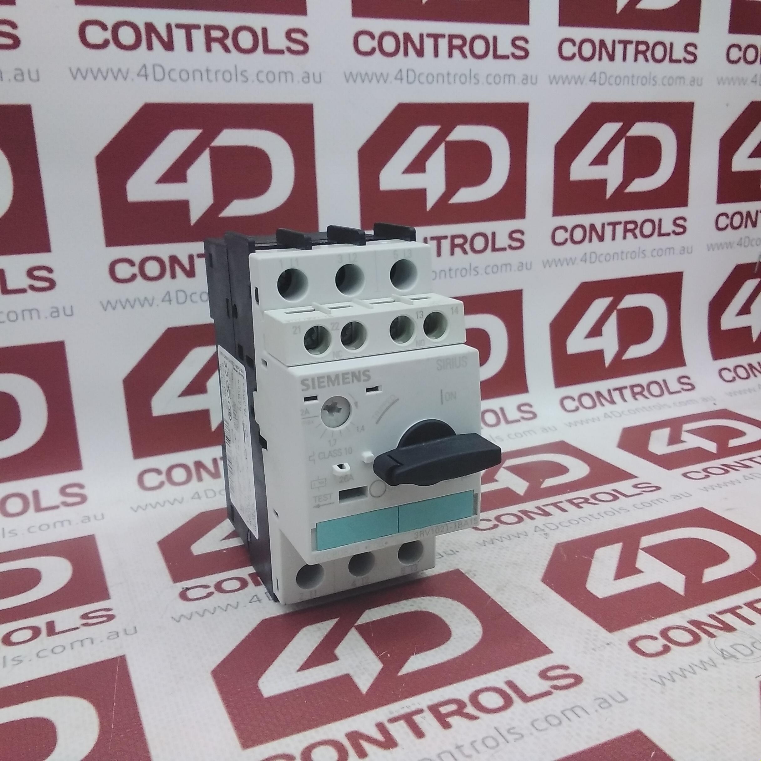 3RV1 021-1BA15 | Siemens | Circuit Breaker, 1.4-2A, 3 Pole