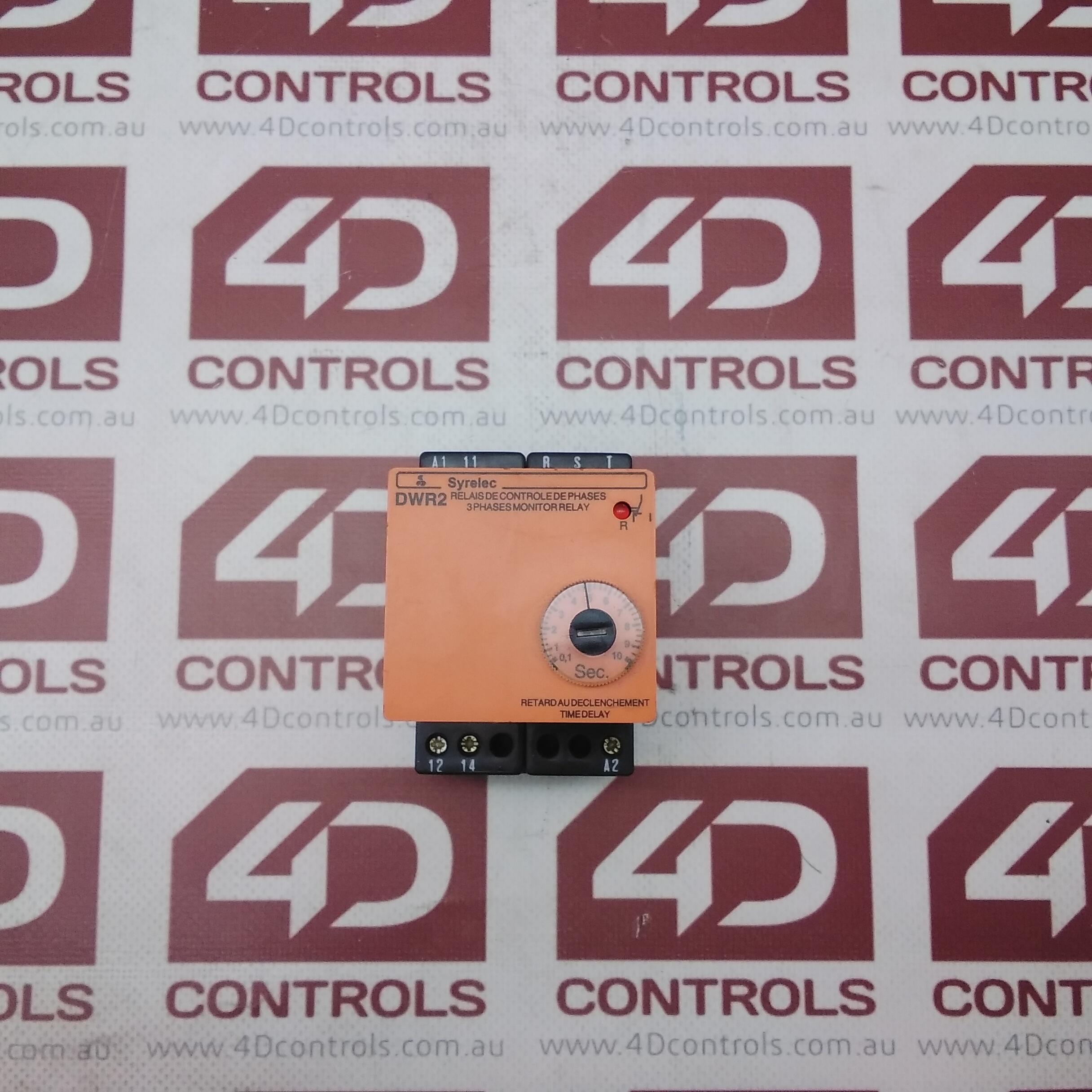 DWR2 | Syrelec | Phase Sequence Controller, 0.1-10 Sec, 3 Phase