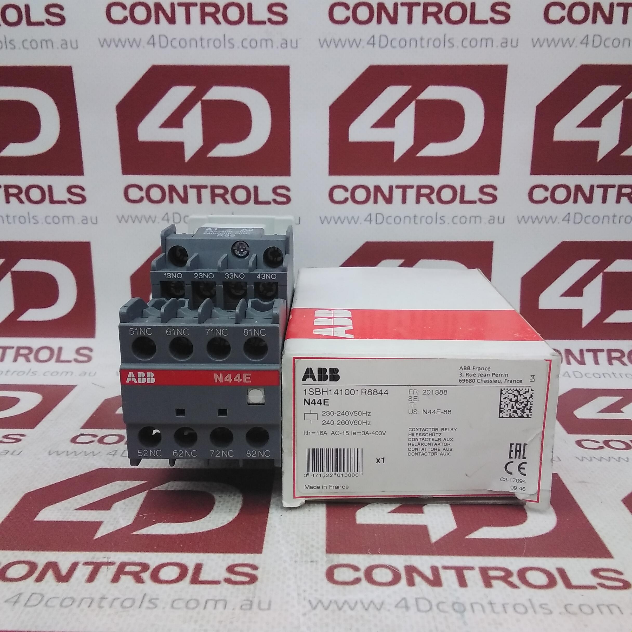1SBH141001R8844 | ABB | (N44E-80) Contactor Relay 8 Pole