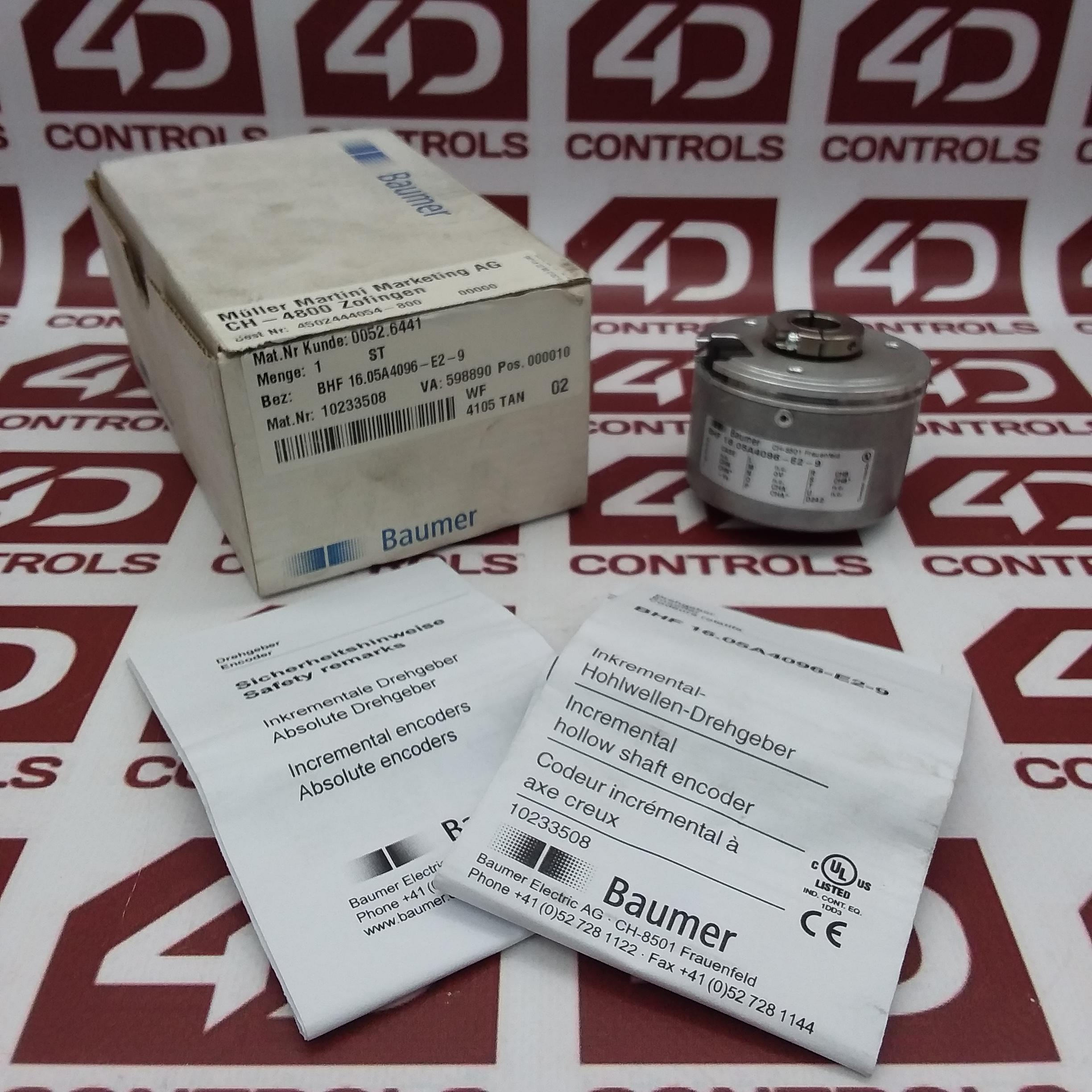 BHF 16.05A4096-E2-9 | Baumer | Incremental Rotary Encoder