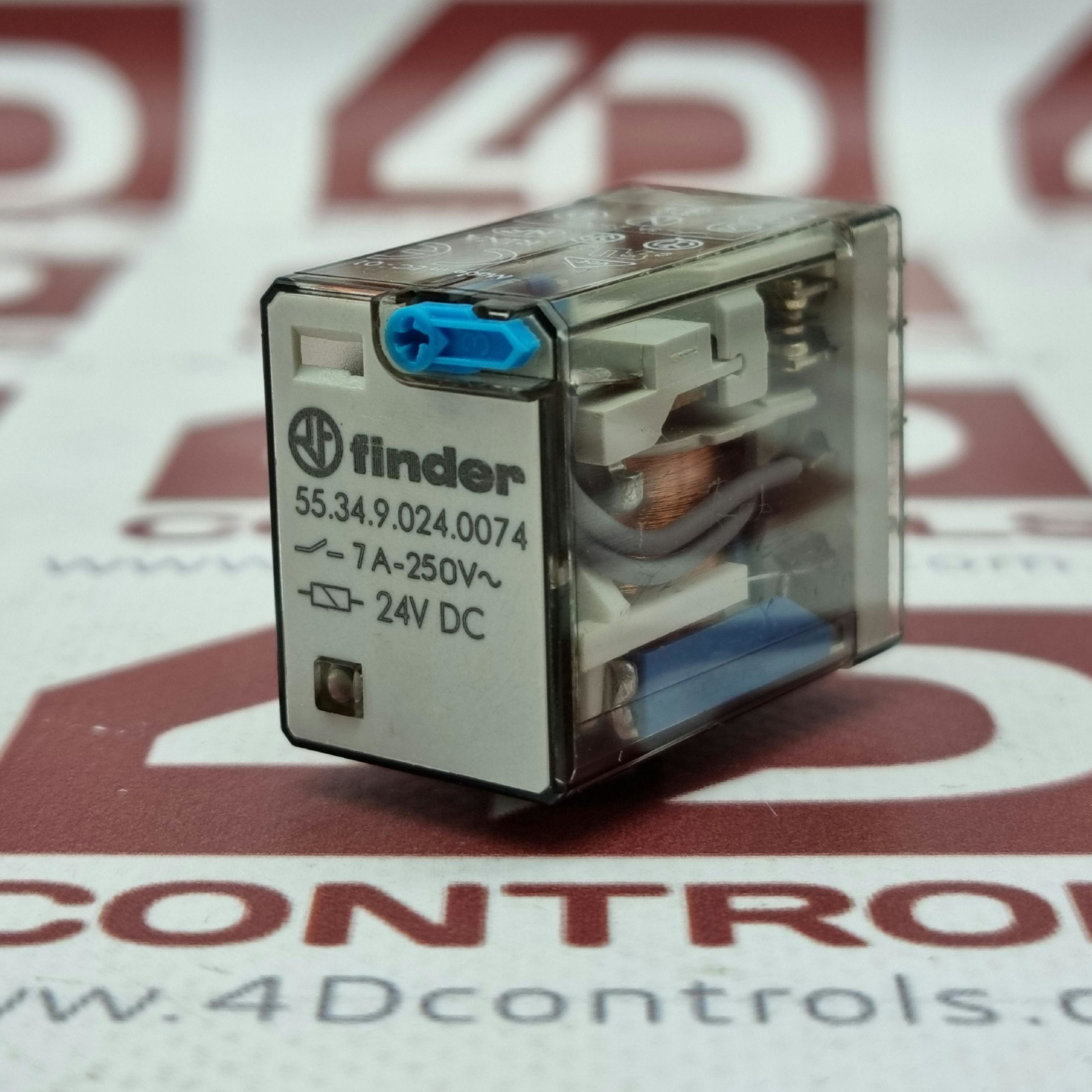 55.34.9.024.0074 | Finder | Plug-In Relay, 7A, 24VDC Coil